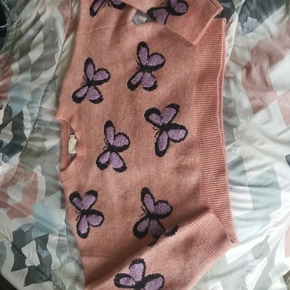 Sweaters | Butterfly Sweater Pink And Purple | Poshmark